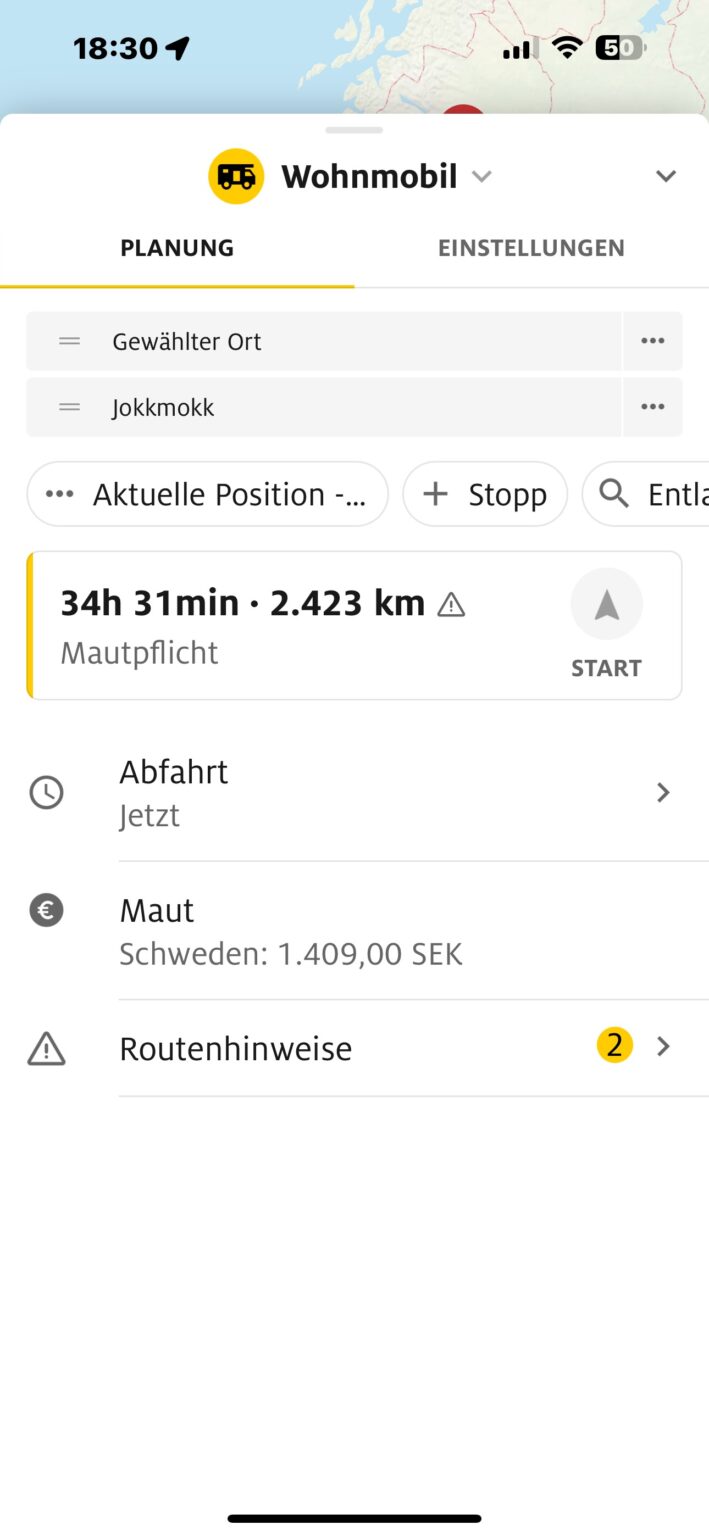 Navigation & Routenplanung mit ADAC Maps - GrandCali